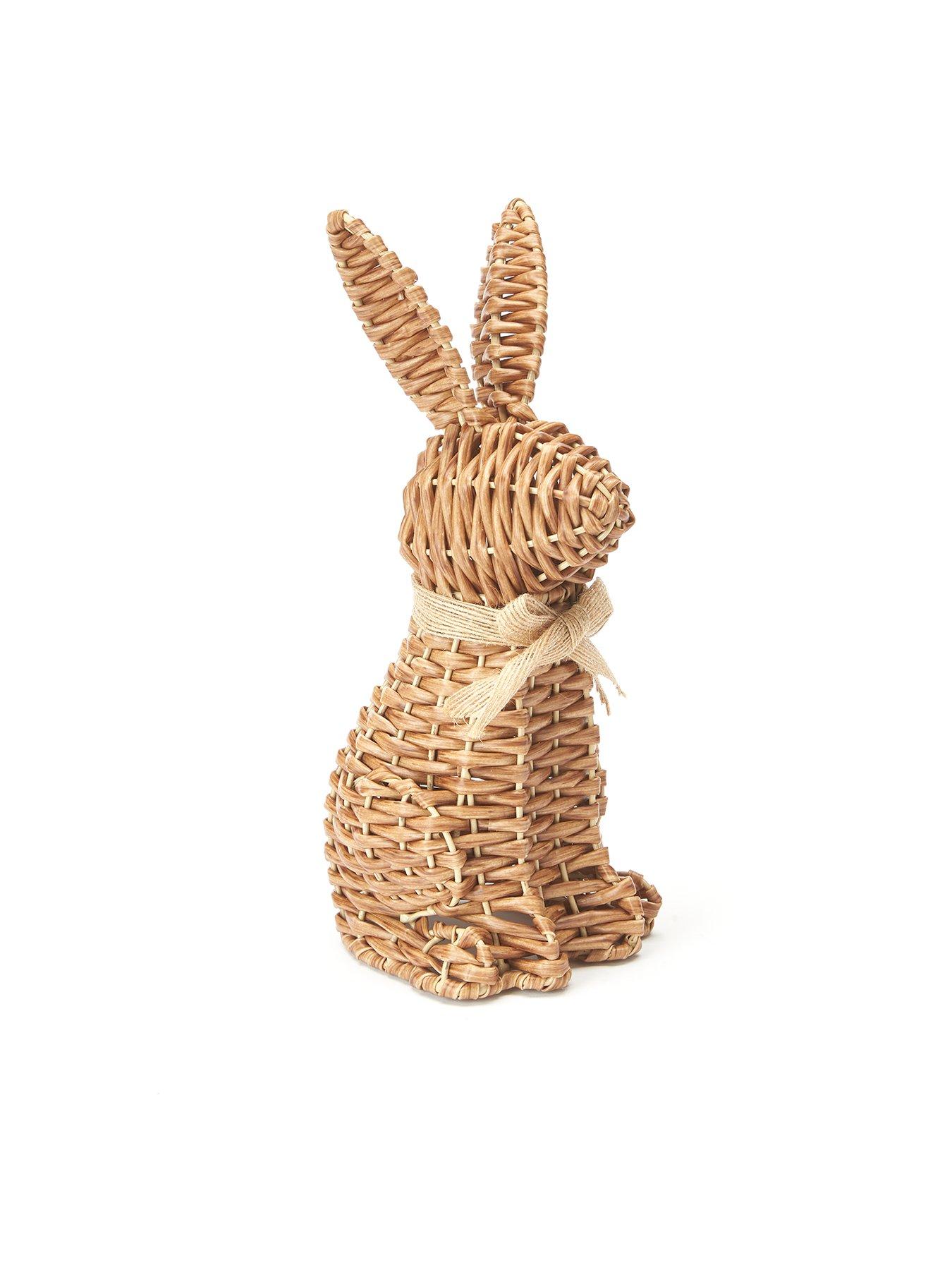 Very Home 26cm Rattan Effect Spring/ Easter Rabbit | Very