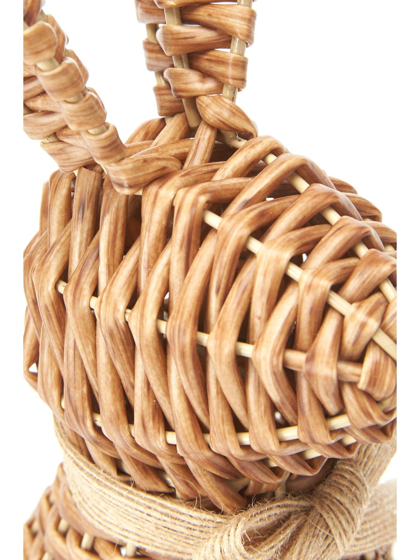 Very Home 26cm Rattan Effect Spring/ Easter Rabbit | Very