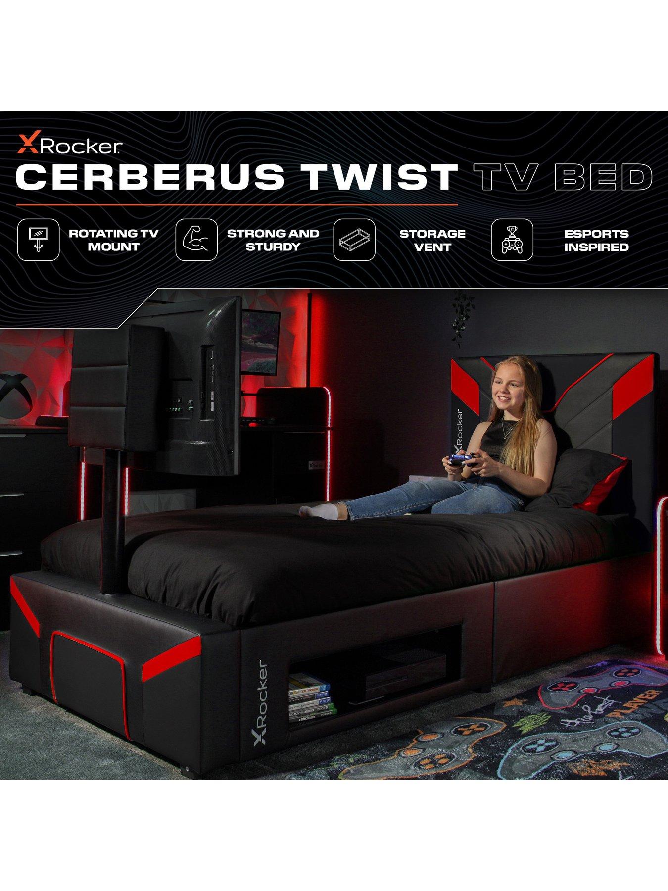 X Rocker Cerberus Twist Single TV Bed with Mattress Option (Buy & SAVE ...