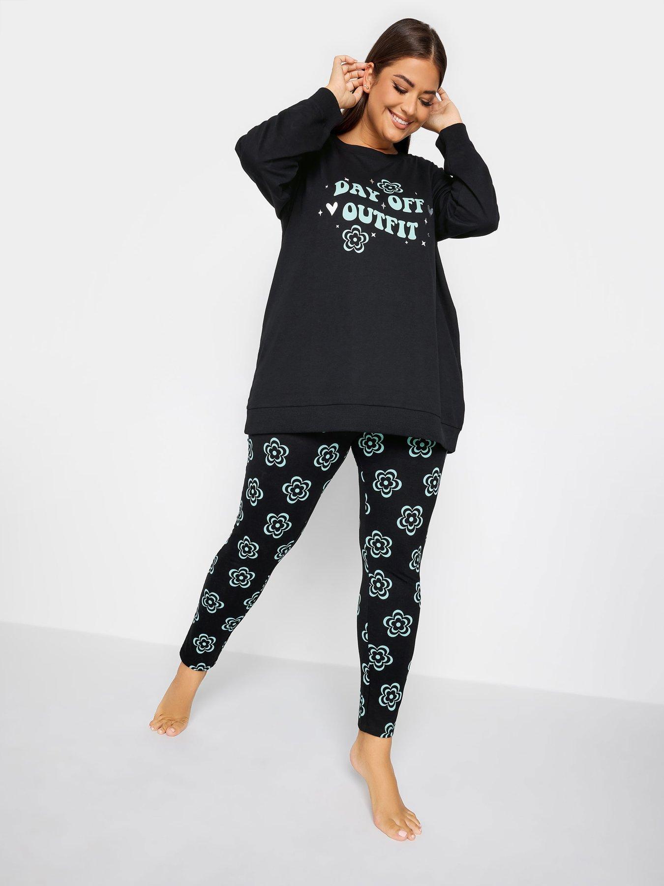 Yours Day Off Outfit Sweat Set - Black | Very