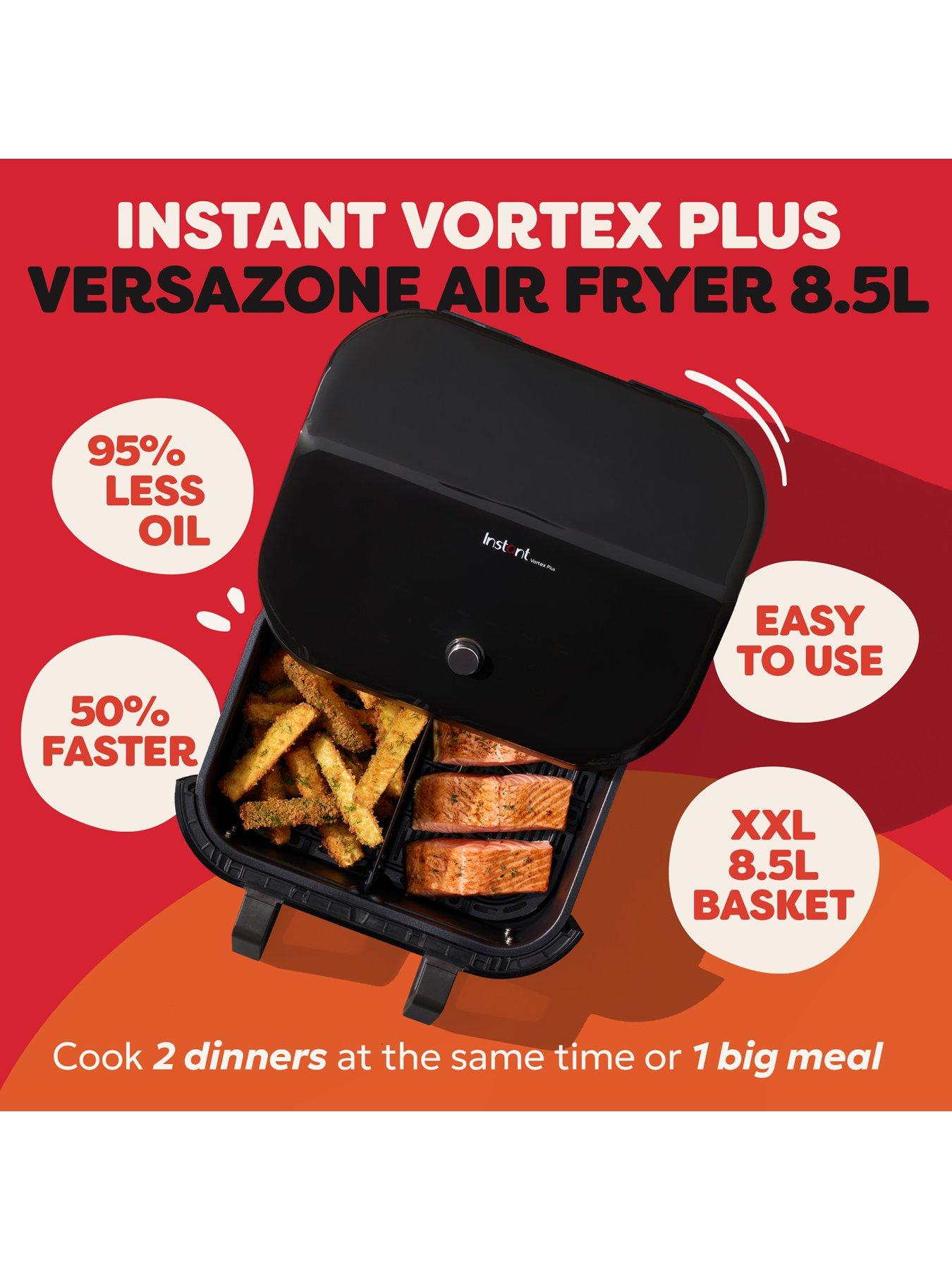 Instant Pot Vortex Plus VersaZone Air Fryer, Black 8.5L- Air Fry, Bake ...