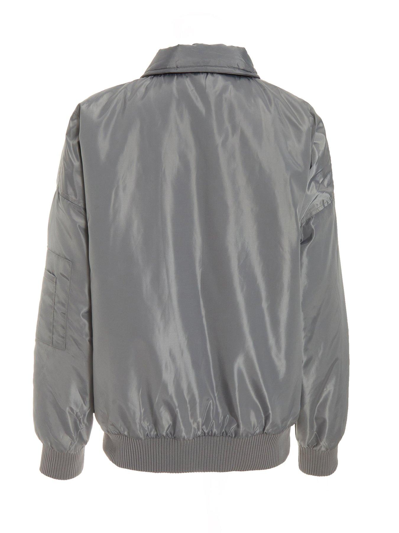 Quiz Grey Oversized Bomber Jacket | Very.co.uk