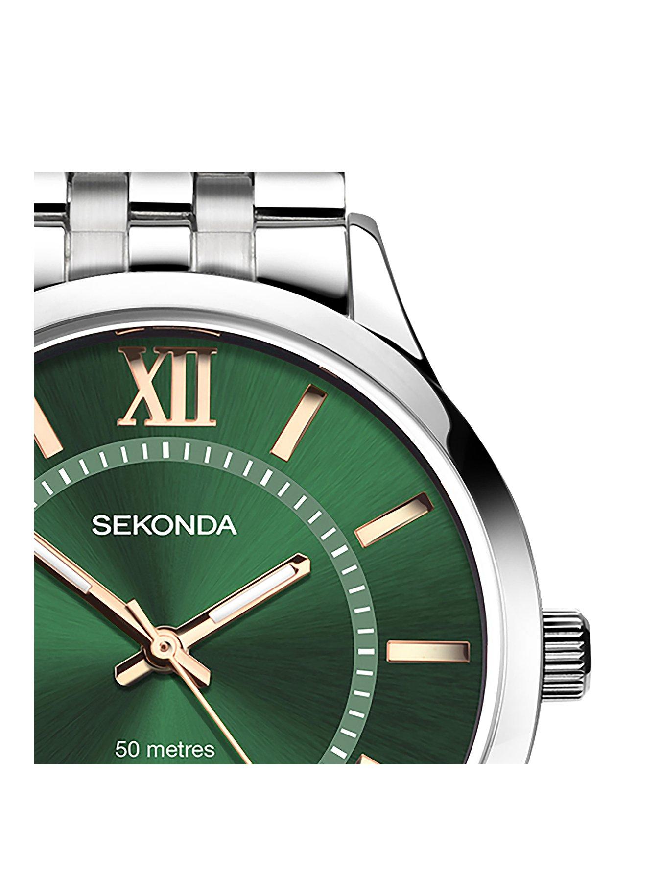 Sekonda Men's Classic Williams Silver Stainless Steel Bracelet Watch | Very