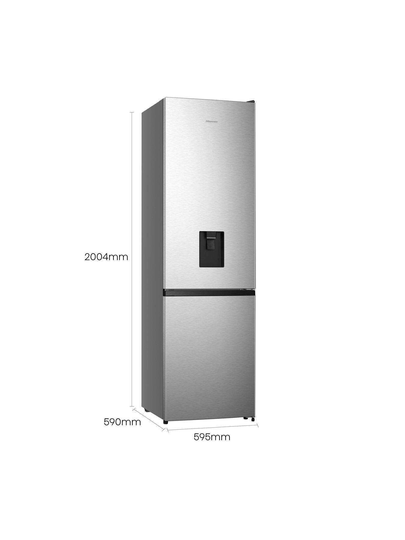 Hisense RB435N4WCE 60cm Wide, Total No Frost, Freestanding Fridge ...