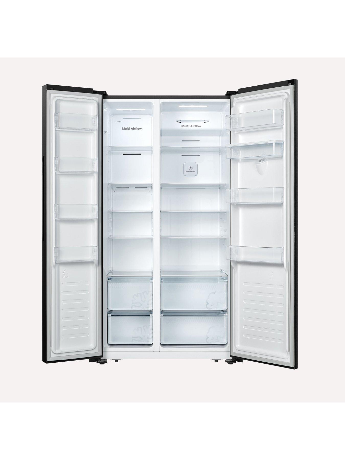 Fridgemaster MS91520DEB 90cm Wide Side by Side, American Fridge Freezer ...