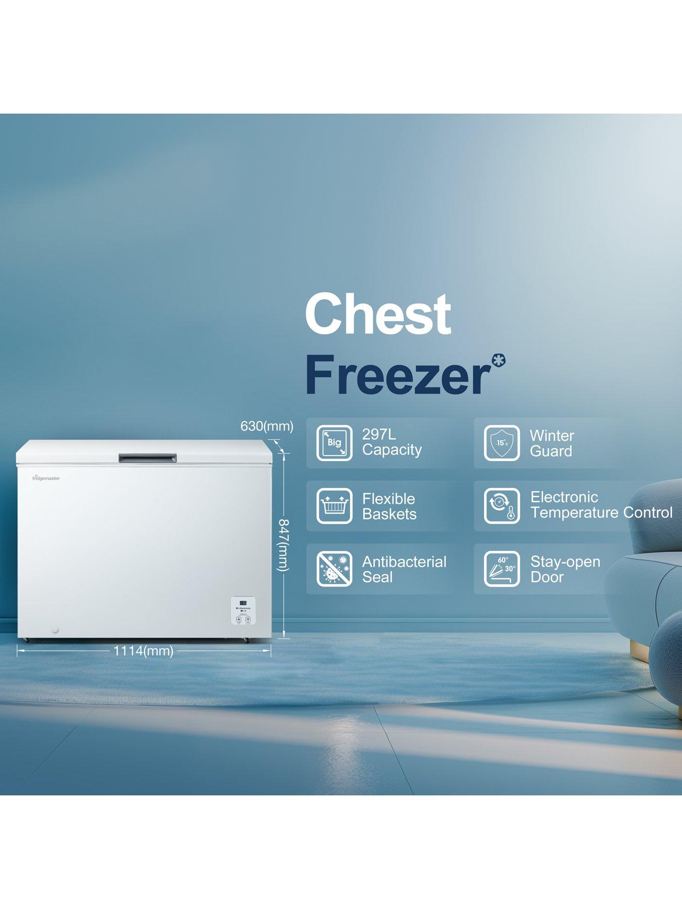 Fridgemaster MCF297E 297-Litre Freestanding Chest Freezer - White | Very