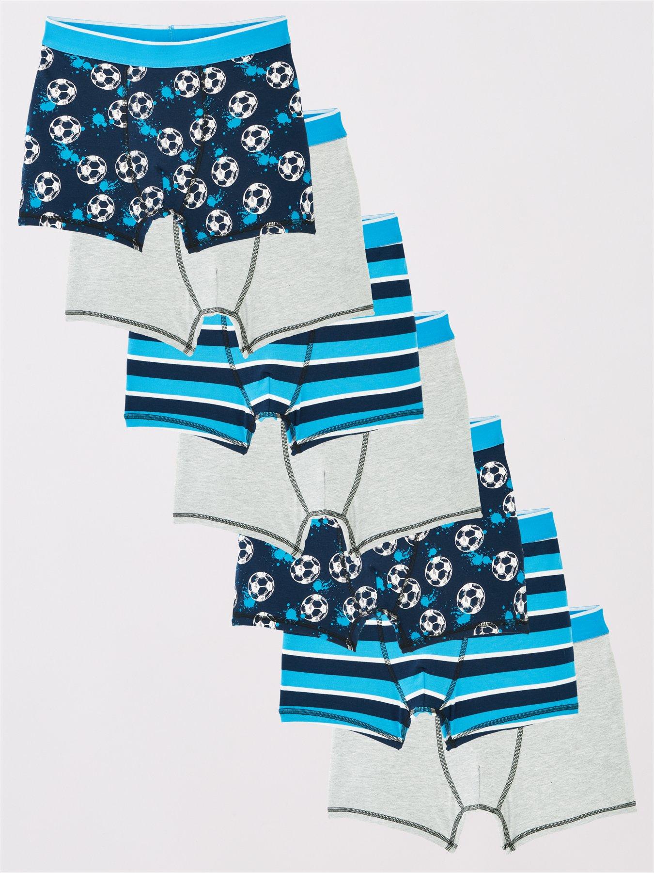 V by Very Boys 7 Pack Football Splat Trunks - Multi | Very