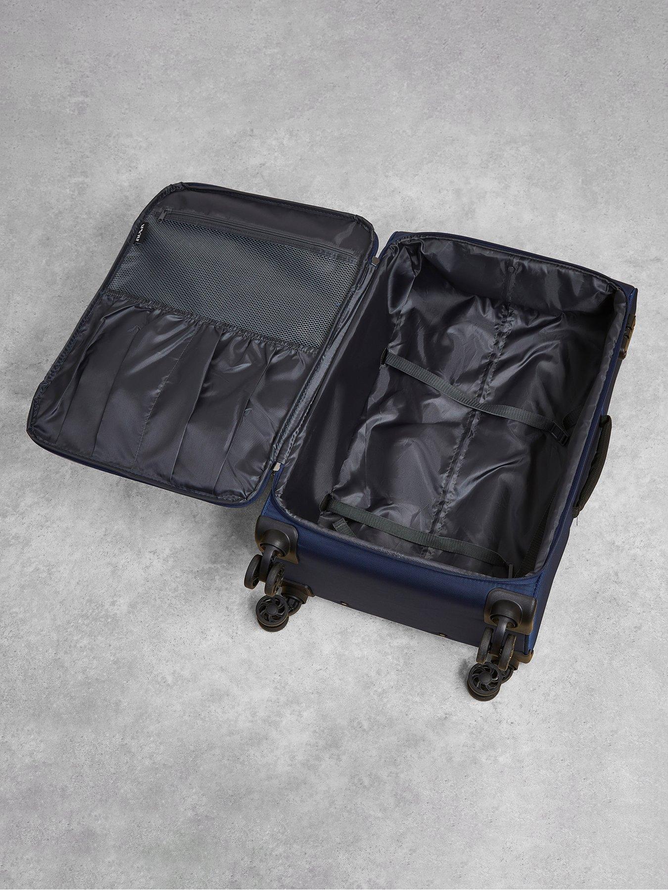 Rock Luggage Paris 8 Wheel Softshell Lightweight Small Suitcase With ...