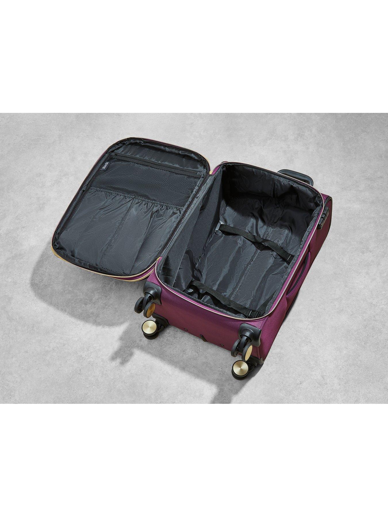 Rock Luggage Sloane Softshell 8 wheel expander with TSA lock 3 Pc Set ...