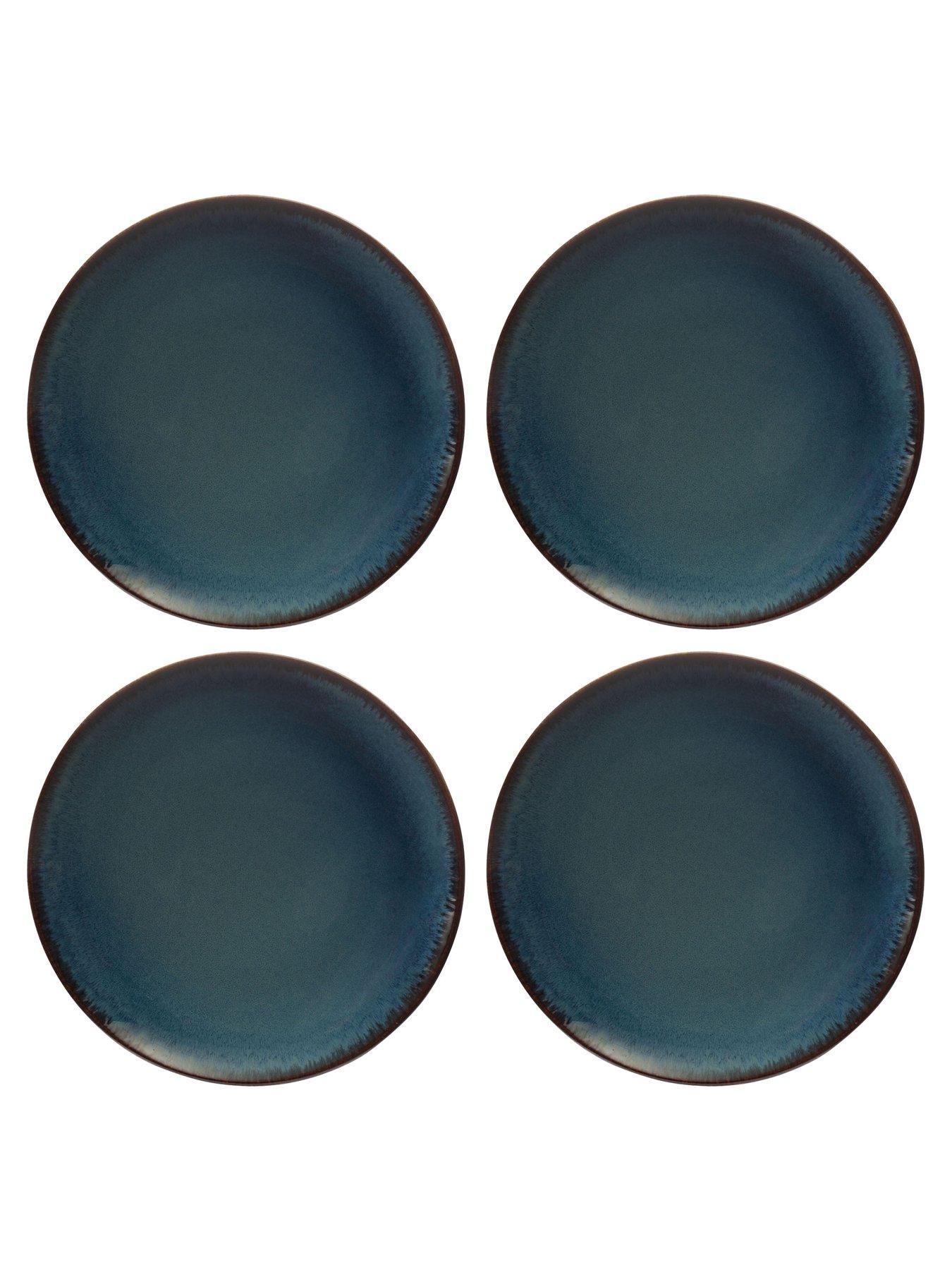 Mason Cash Reactive Set of 4 Dinner Plates – Blue | Very