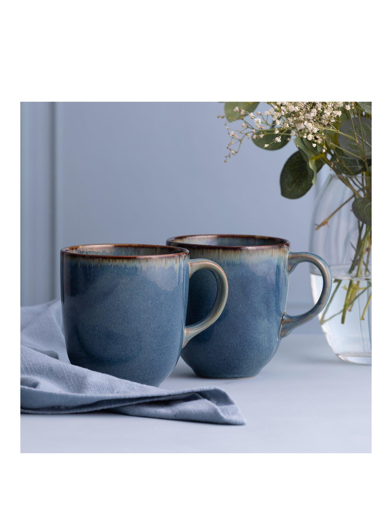 Mason Cash Reactive Set of 4 Mugs – Blue | Very