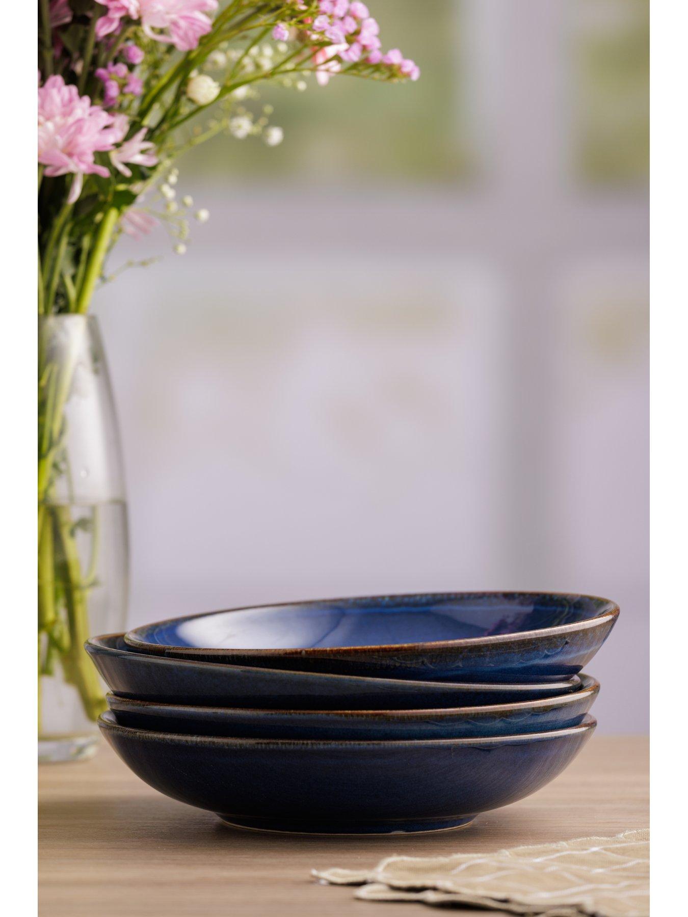 Mason Cash Reactive Blue Set Of 4 Pasta Bowls | Very