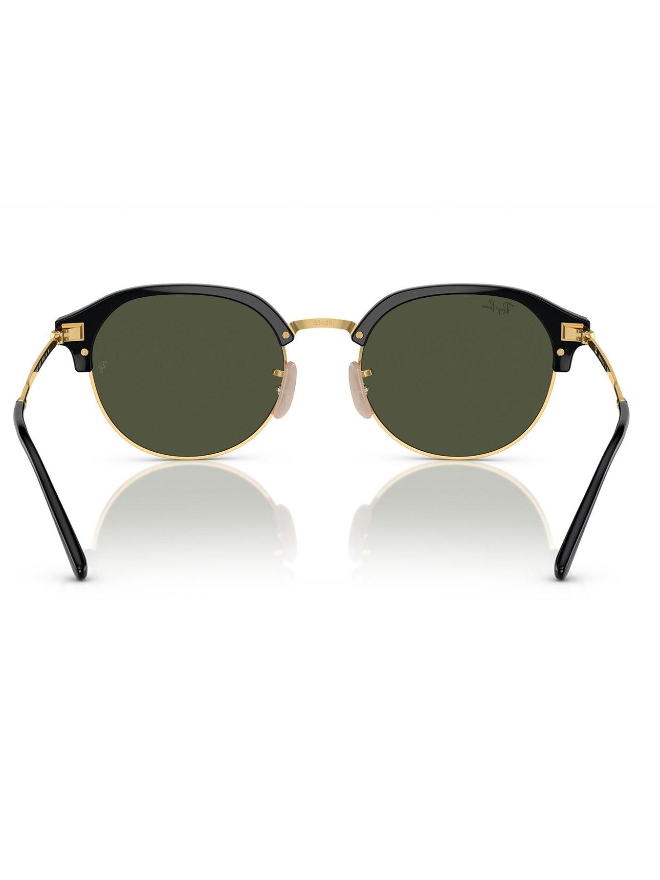 Ray-Ban Ray Ban Semi-rimless Sunglasses - Black On Arista | Very.co.uk