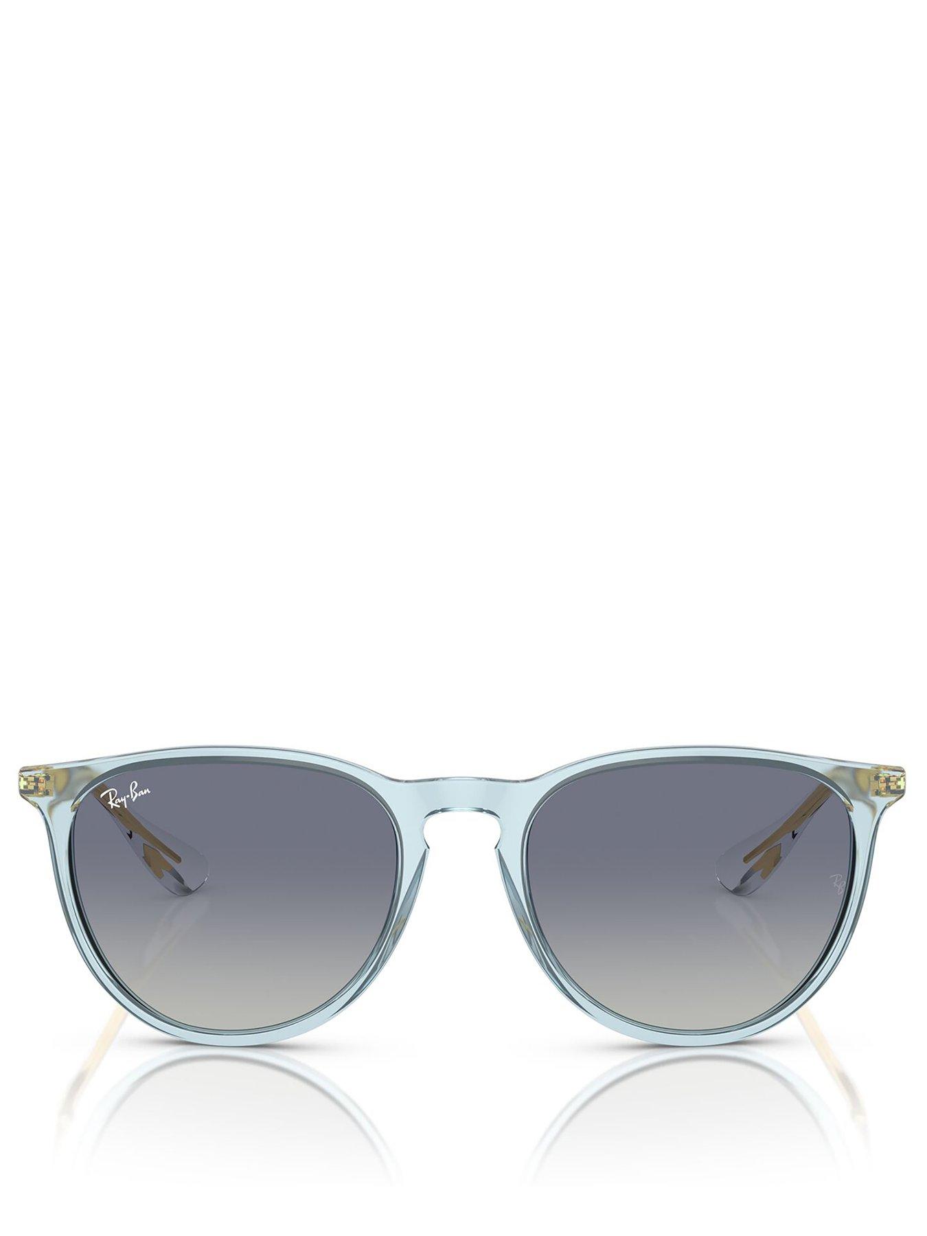 Ray-Ban Ray Ban Rounded Sunglasses - Transparent Light Blu | Very