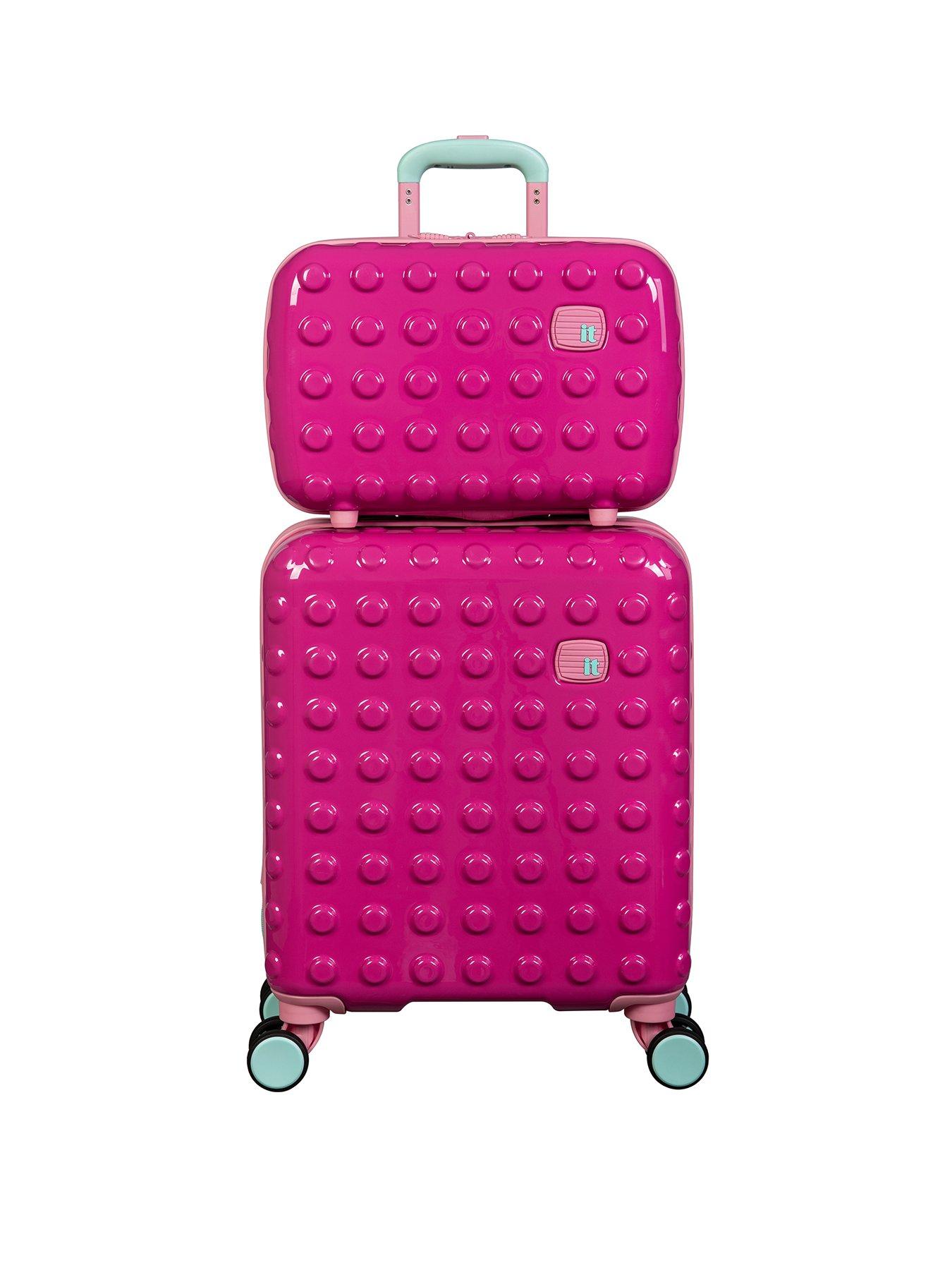 it Luggage Bobble Bloc Raspberry Rose Kiddies Suitcase Set | Very