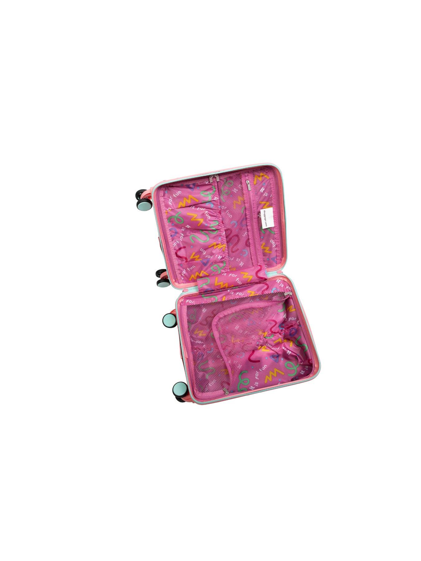 it Luggage Bobble Bloc Raspberry Rose Kiddies Suitcase Set | Very