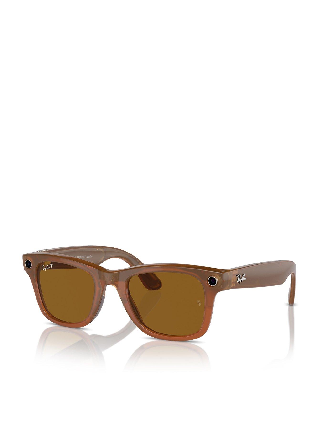 Ray-Ban Meta Wayfarer – Shiny Caramel Transparent, Polarised Brown ...