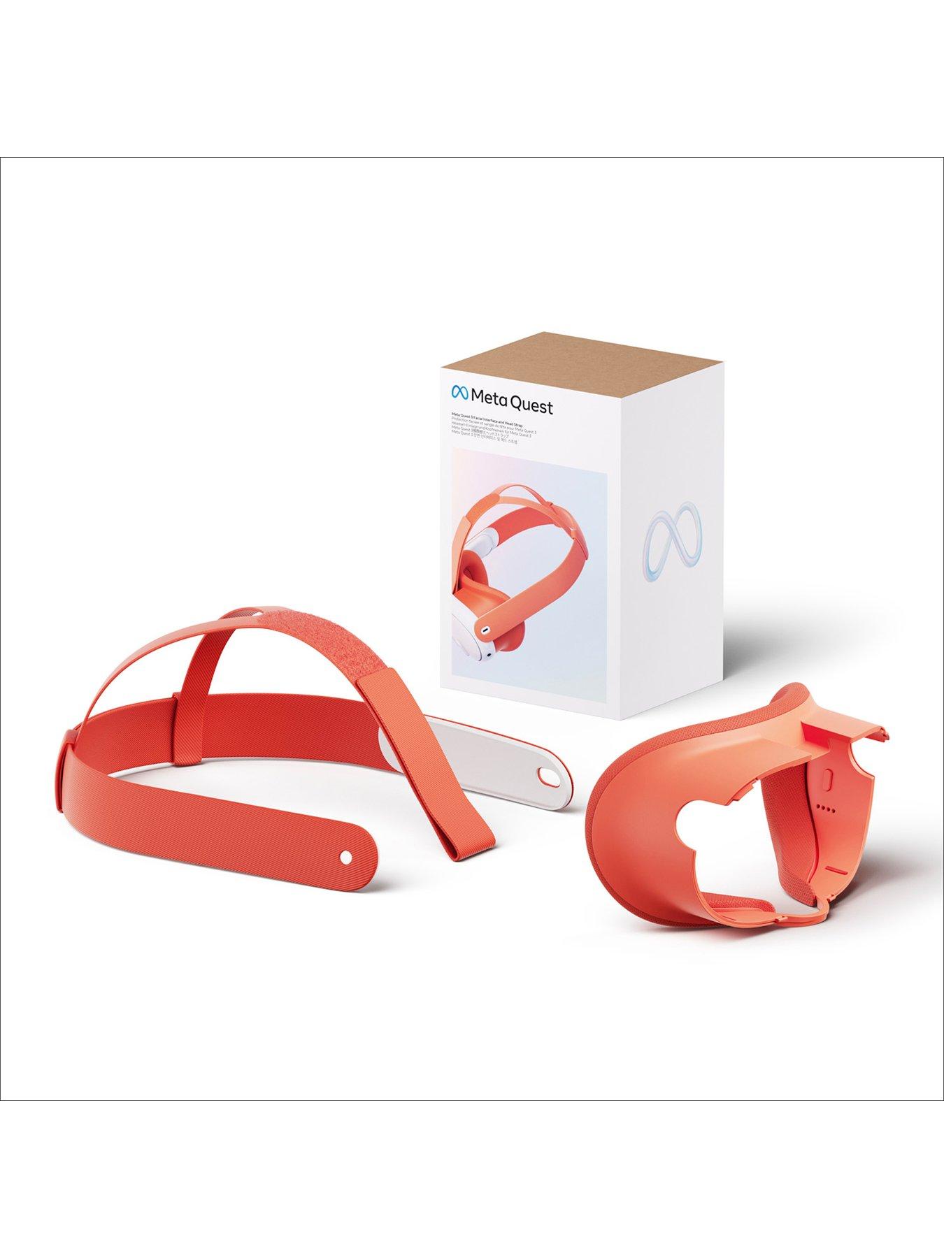 Meta Quest 3 Facial Interface & Head Strap - Blood Orange | Very