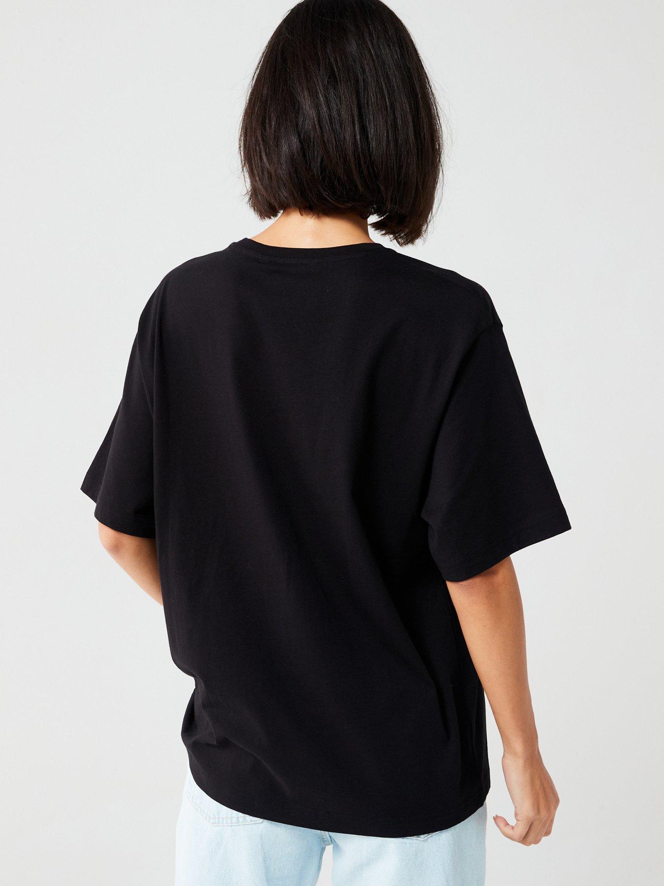 Everyday Essential Oversized T-shirt - Black | Very