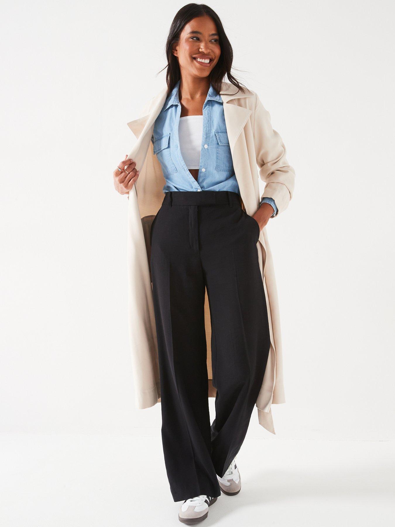 V by Very Open Collar Denim Shirt | Very