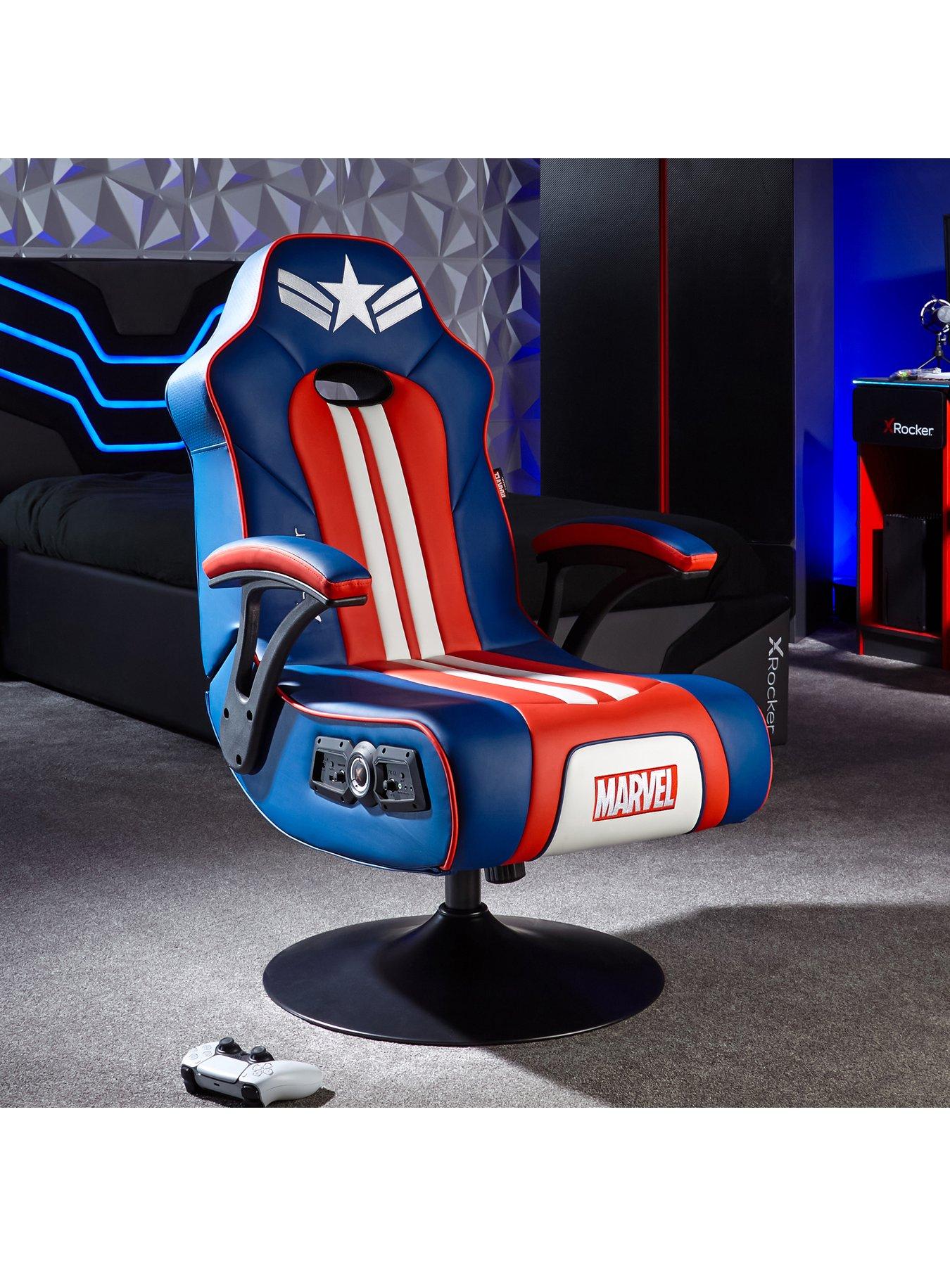X Rocker Marvel Elite 2.1 Bluetooth Audio Gaming Chair with Vibration ...
