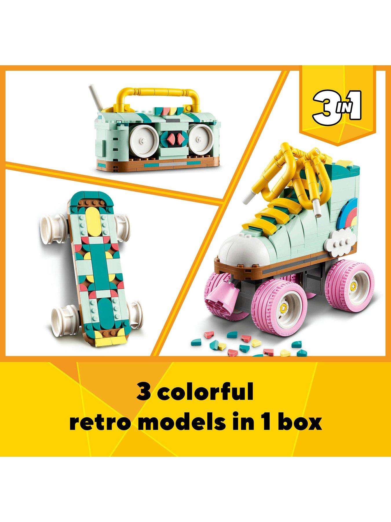 LEGO Creator 3in1 Retro Roller Skate Toy Set 31148 | Very
