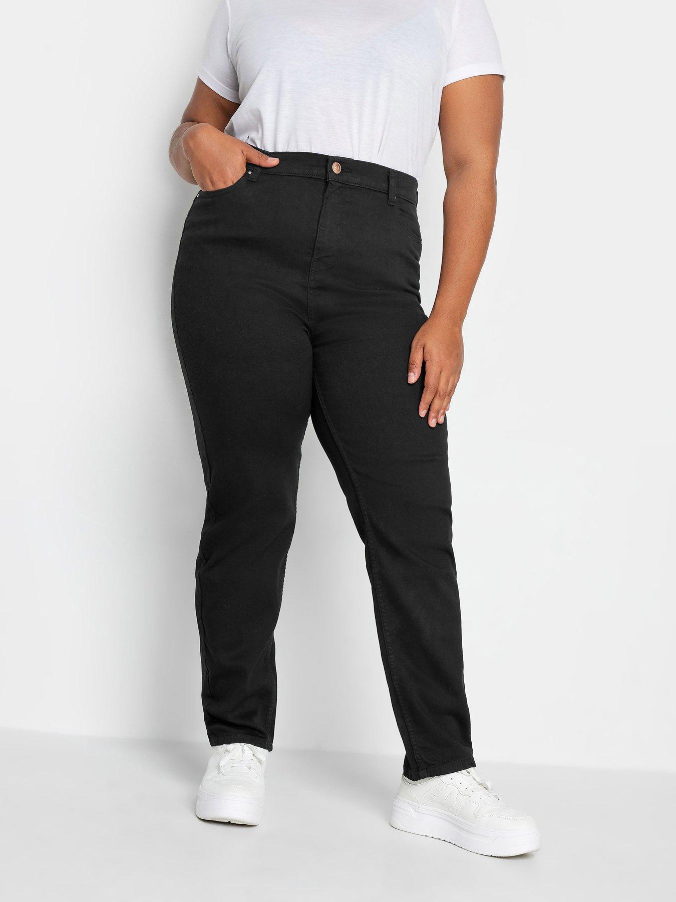 Yours Ruby Straight Leg Jean Black 28" | Very