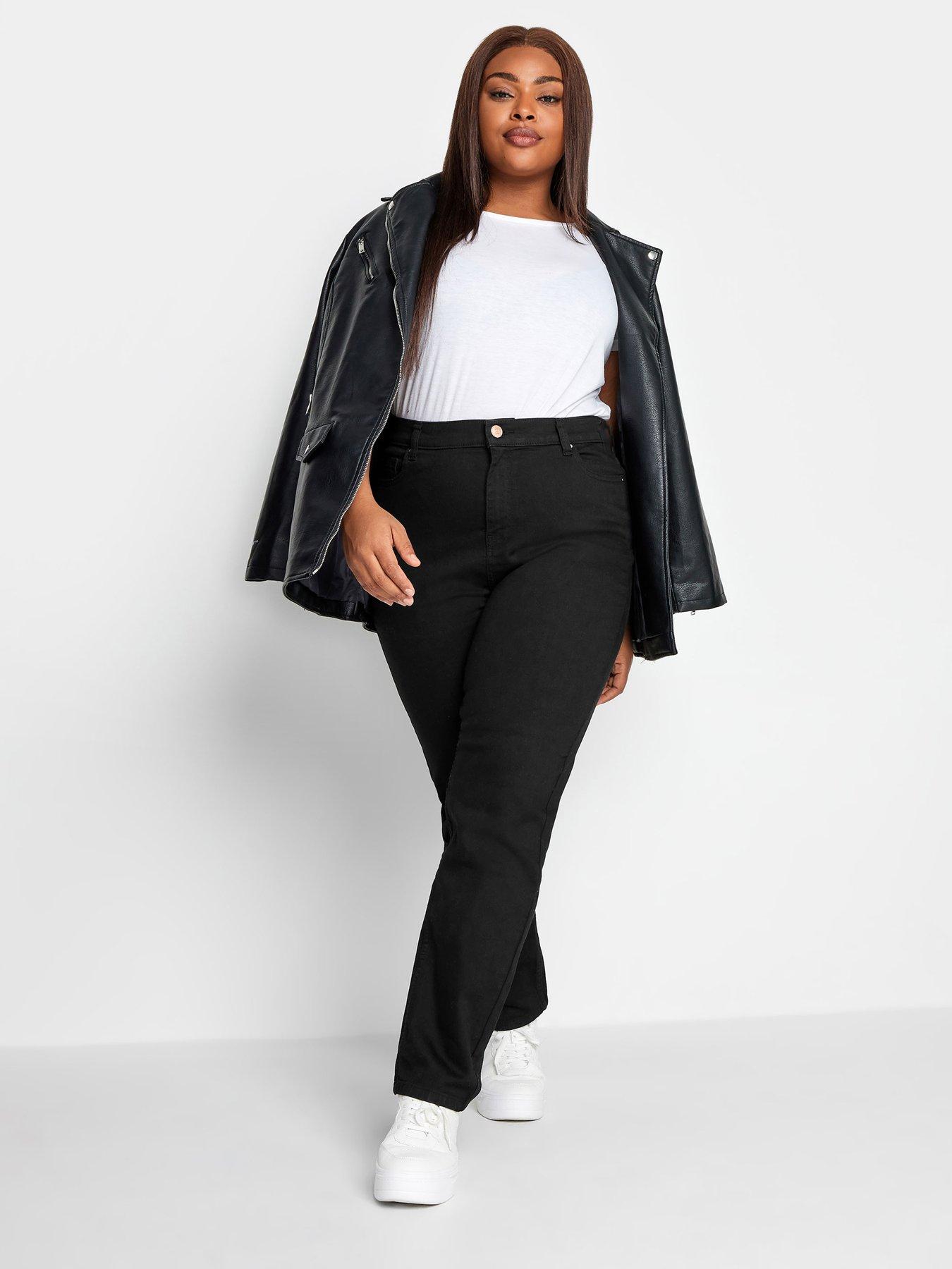 Yours Ruby Straight Leg Jean Black 28" | Very