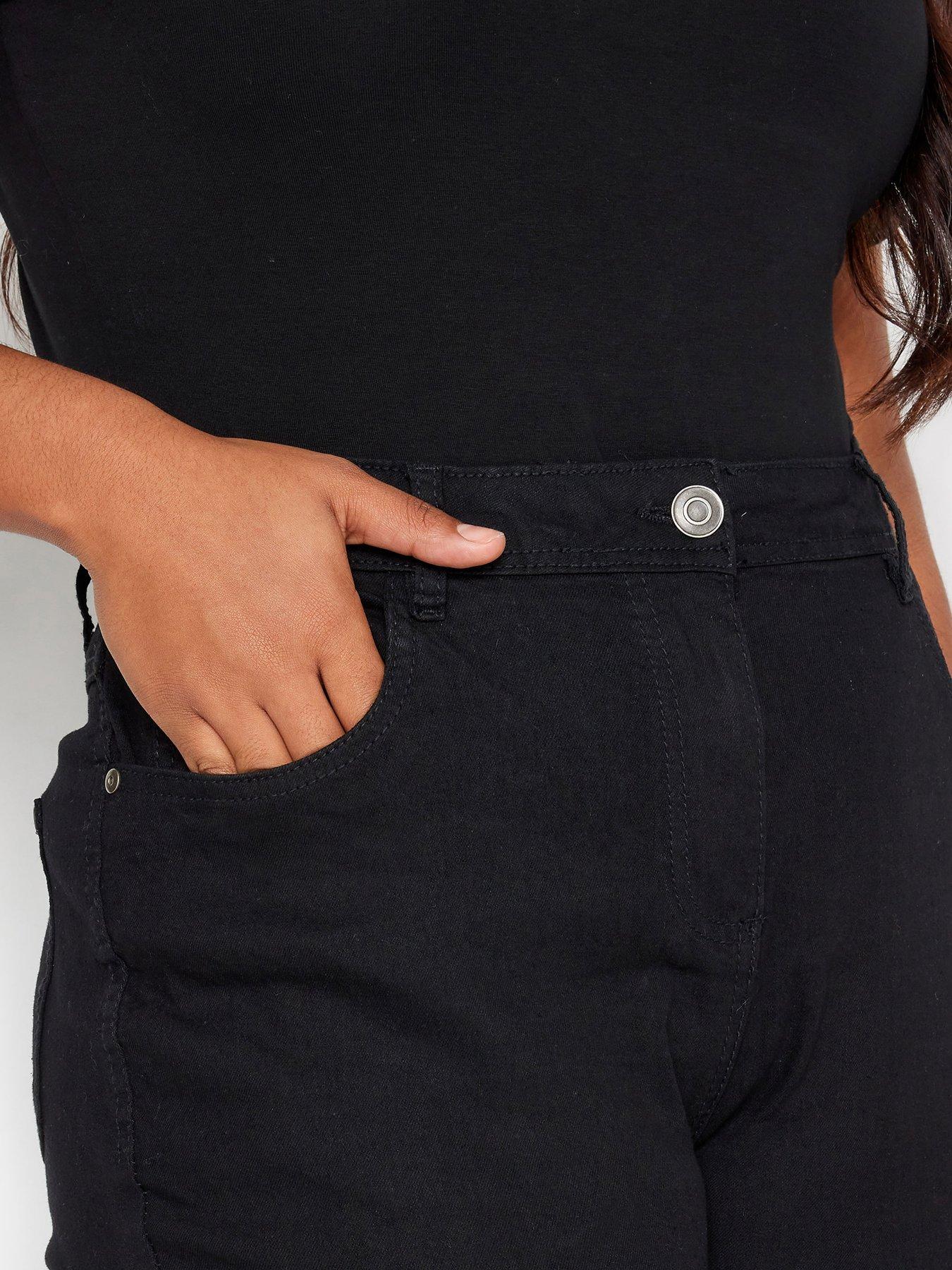 Yours Ruby Straight Leg Jean Black 28" | Very