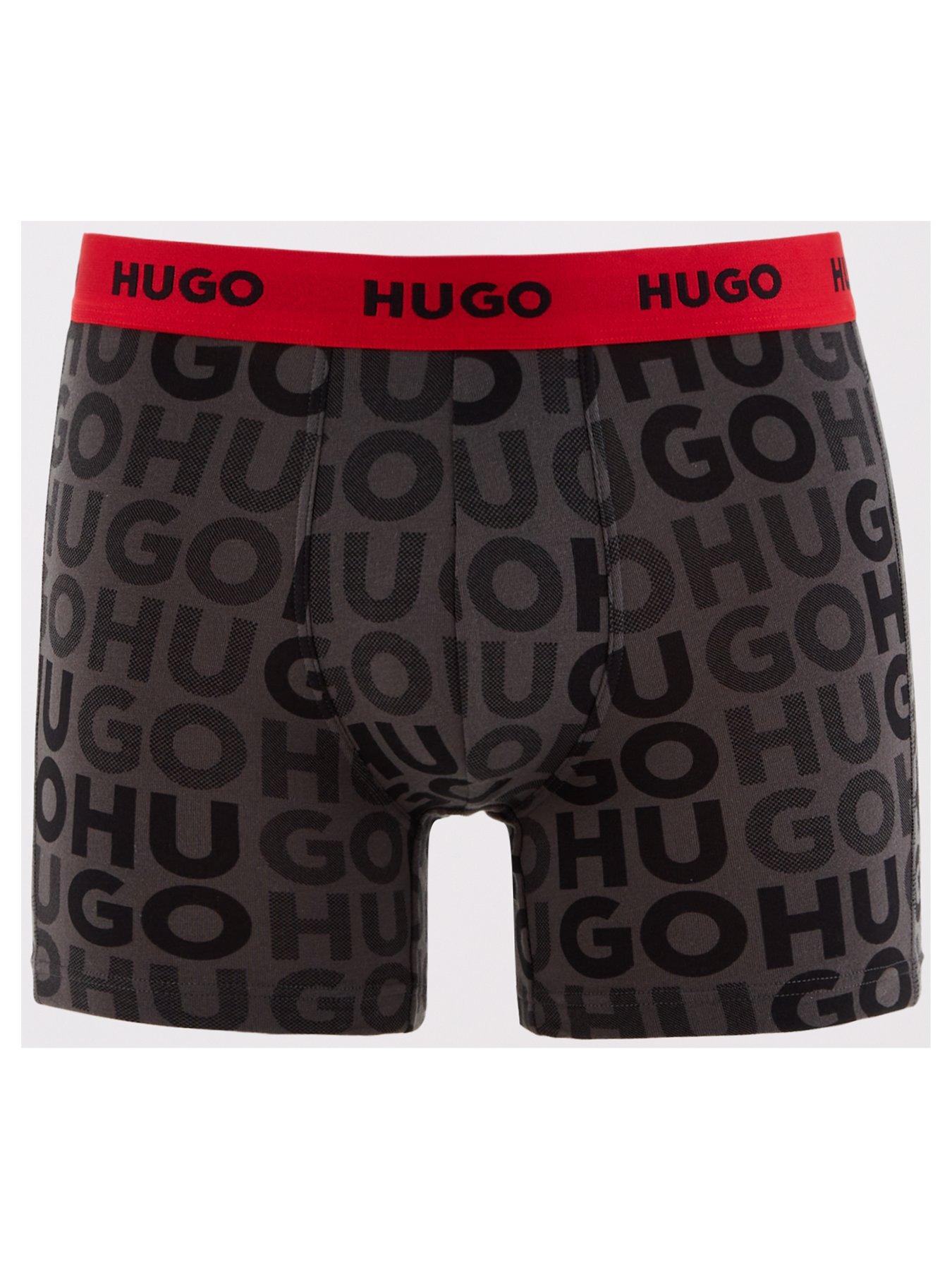 HUGO Bodywear 3 Pack Design Boxer Briefs | very.co.uk