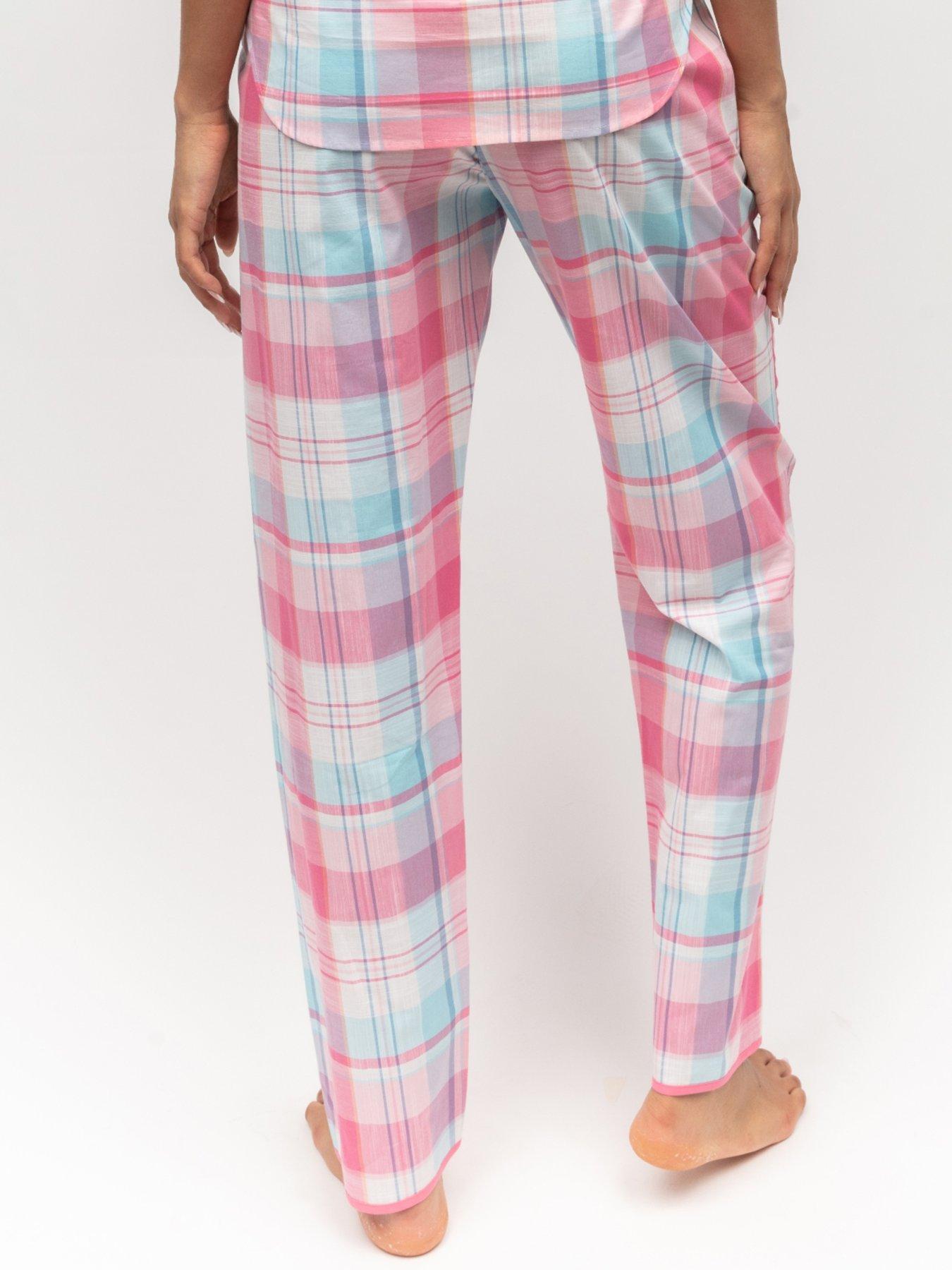 Cyberjammies Pink Check Pyjama Bottoms | Very