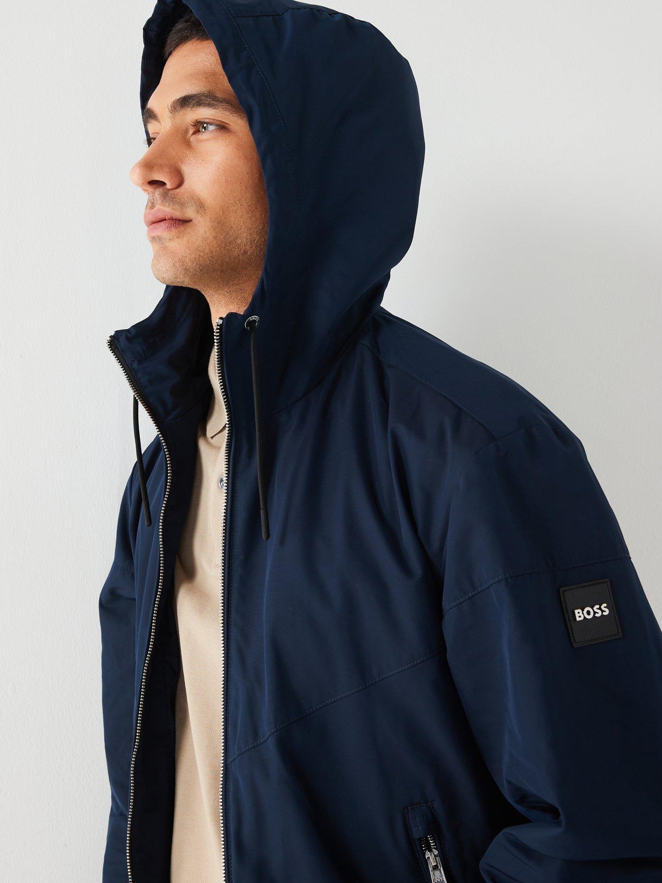 BOSS Cireno1 Regular Fit Lightweight Hooded Jacket | Very.co.uk