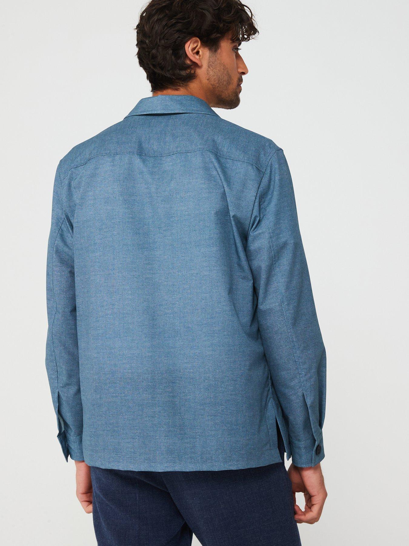 BOSS Carperos Relaxed Fit Overshirt - Bright Blue | Very