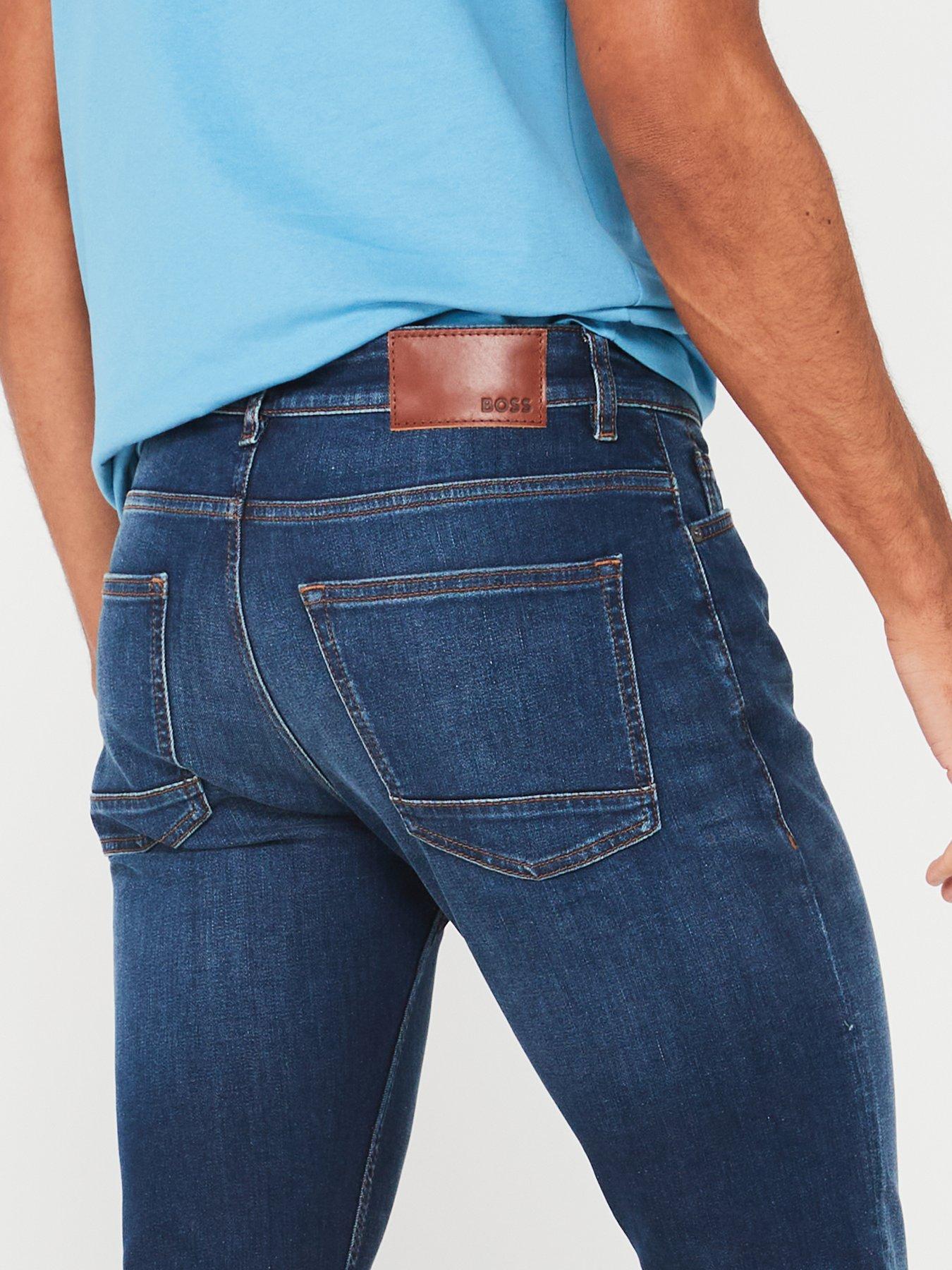BOSS Delaware Slim Fit Jean - Navy | Very