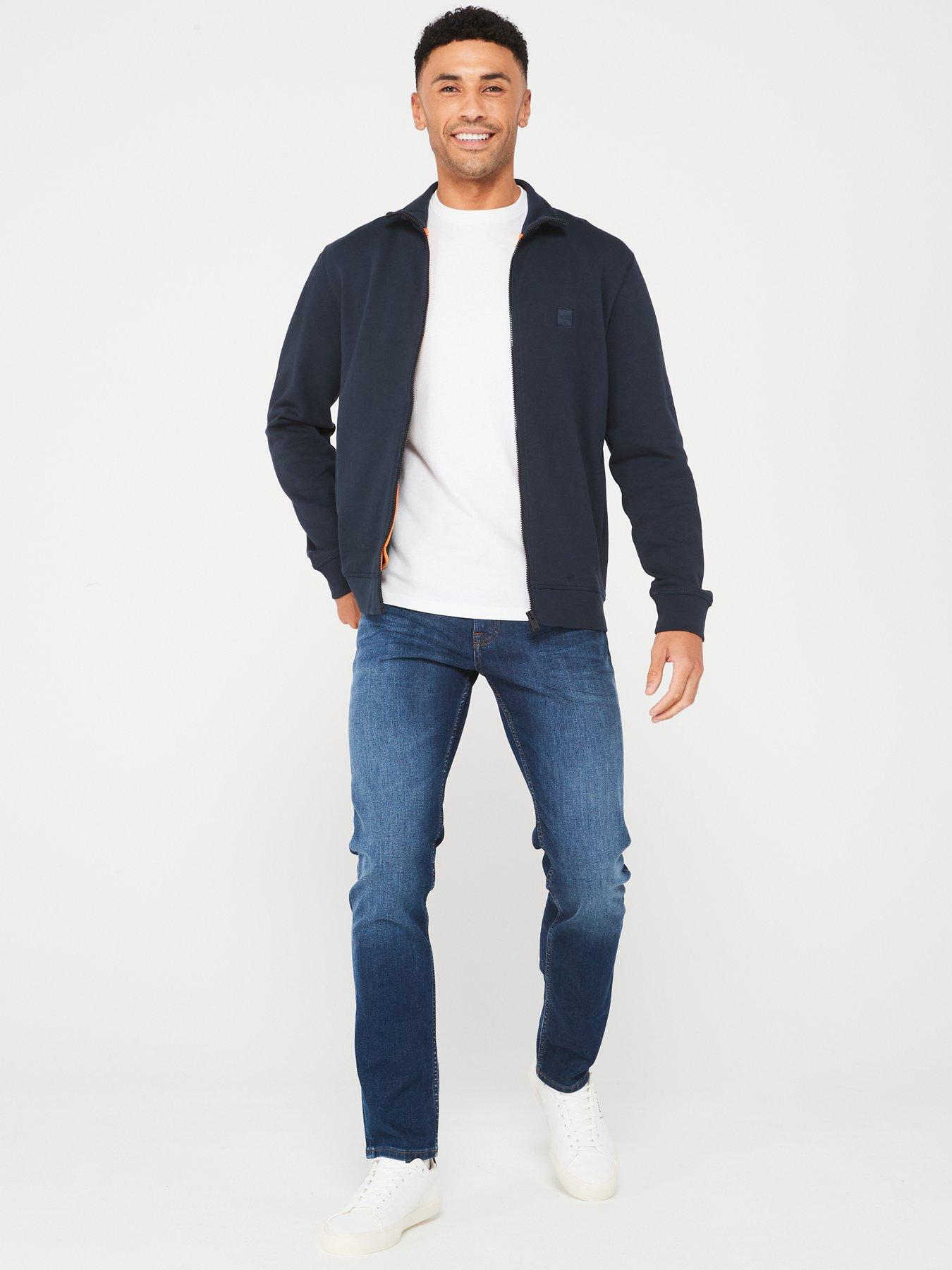 BOSS Zestart Zip Through Track Top - Dark Blue | Very