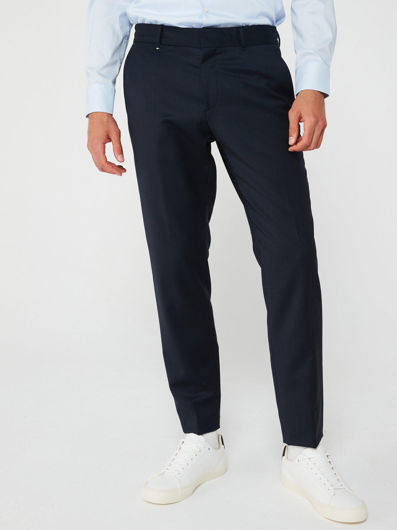 BOSS Genius Slim Fit Trouser - Dark Blue | Very