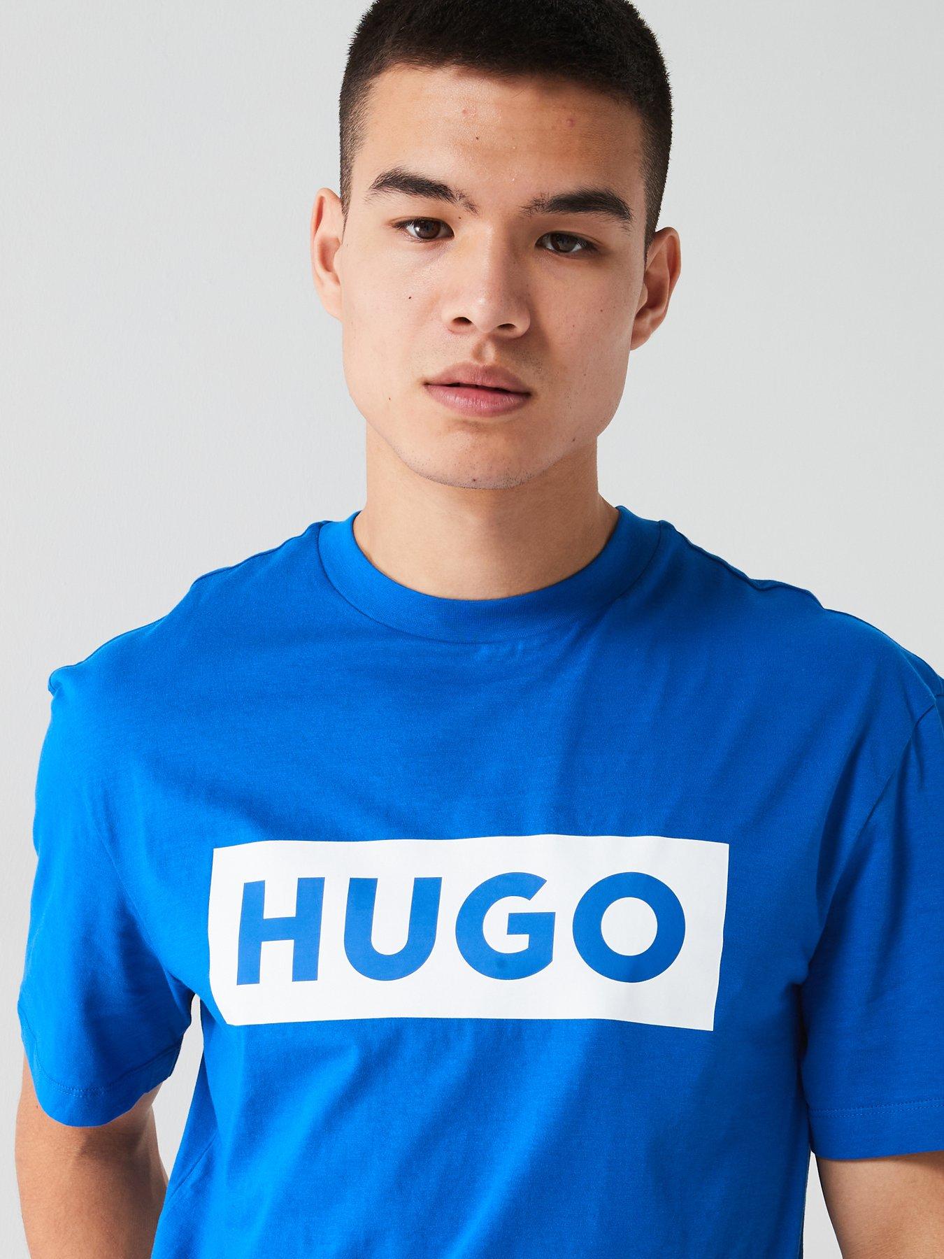 HUGO BLUE Nico Regular Fit T-Shirt - Bright Blue | Very