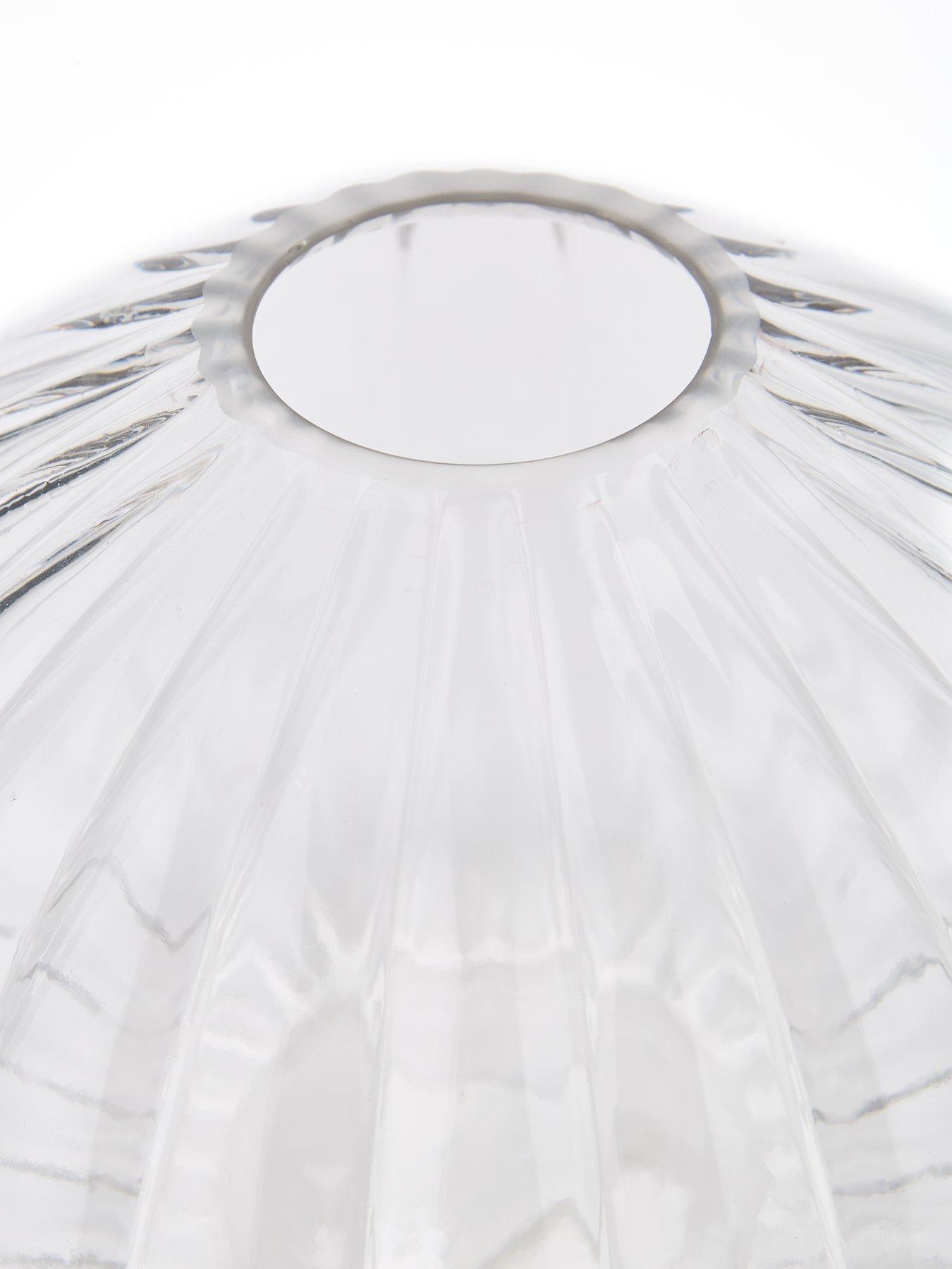 Very Home Large Glass Ribbed Vase | Very