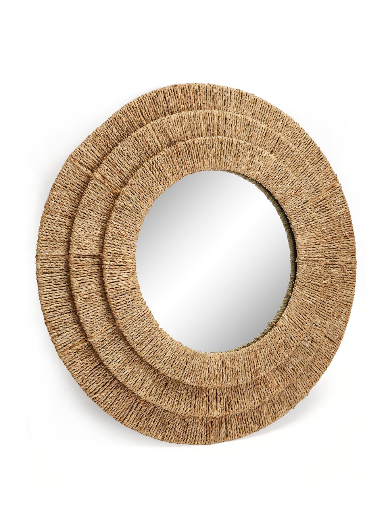 The Very Collection 3 Layered Woven Mirror 70cm | Very