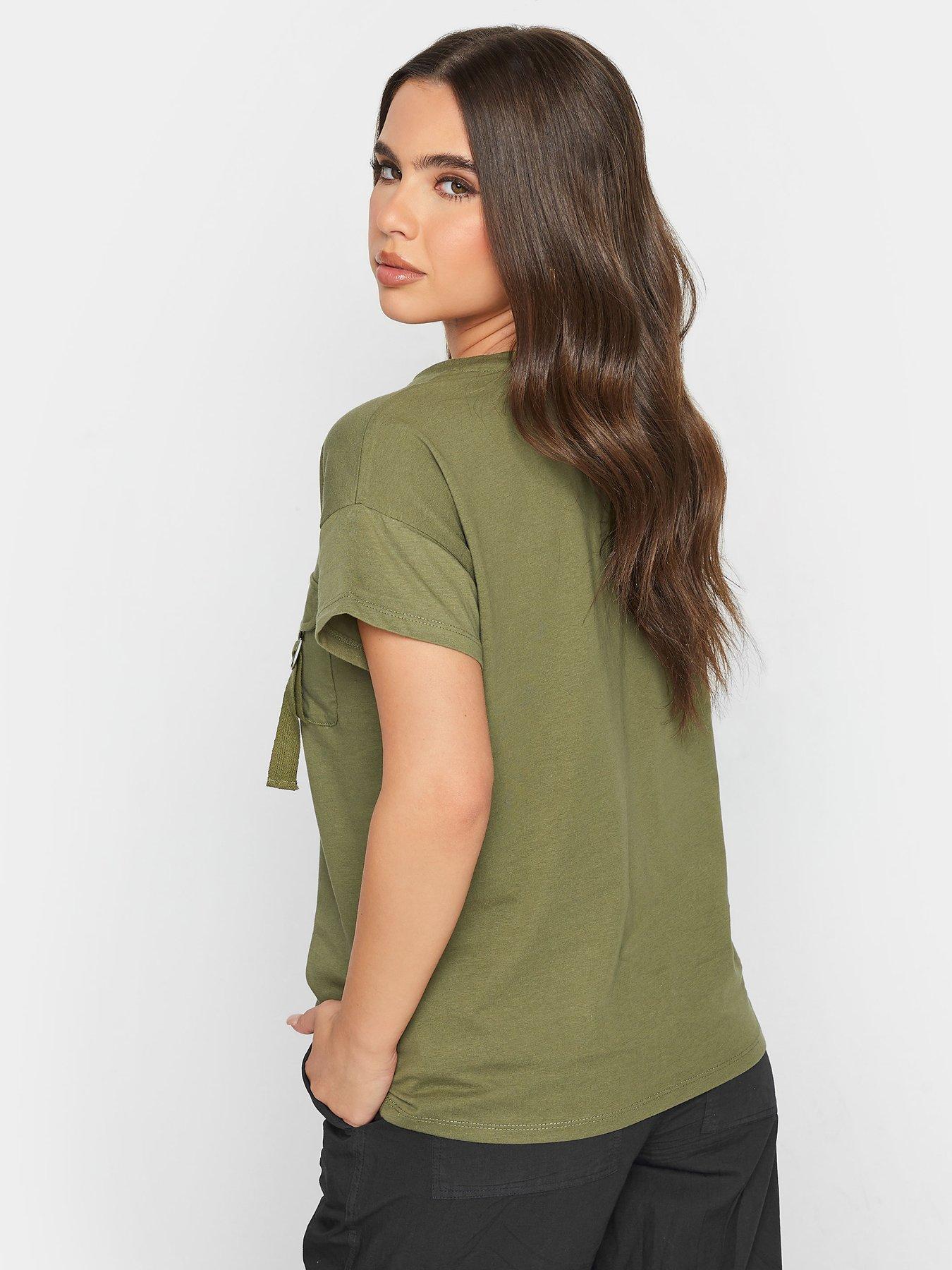 PixieGirl Petite Utility Pocket Tee - Green | Very