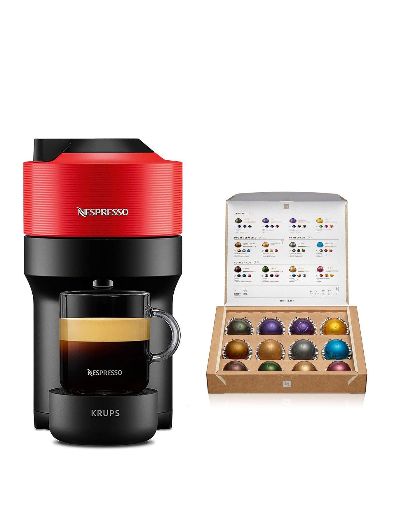 Nespresso Vertuo Pop Coffee Machine by Krups - Red, XN920540 | Very