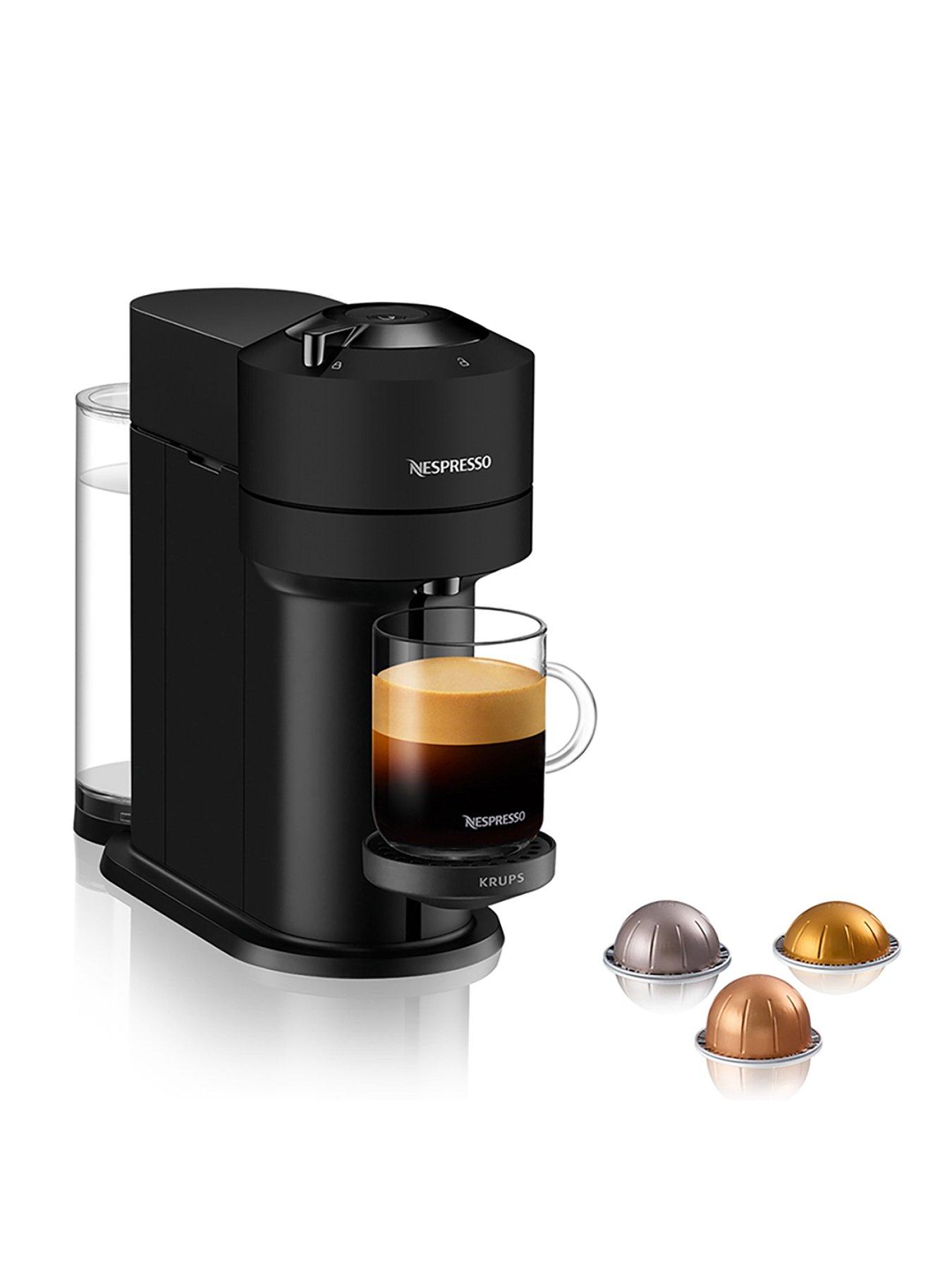 Nespresso Krups Vertuo Next Coffee Machine, Matt Black, XN910N40 | very ...