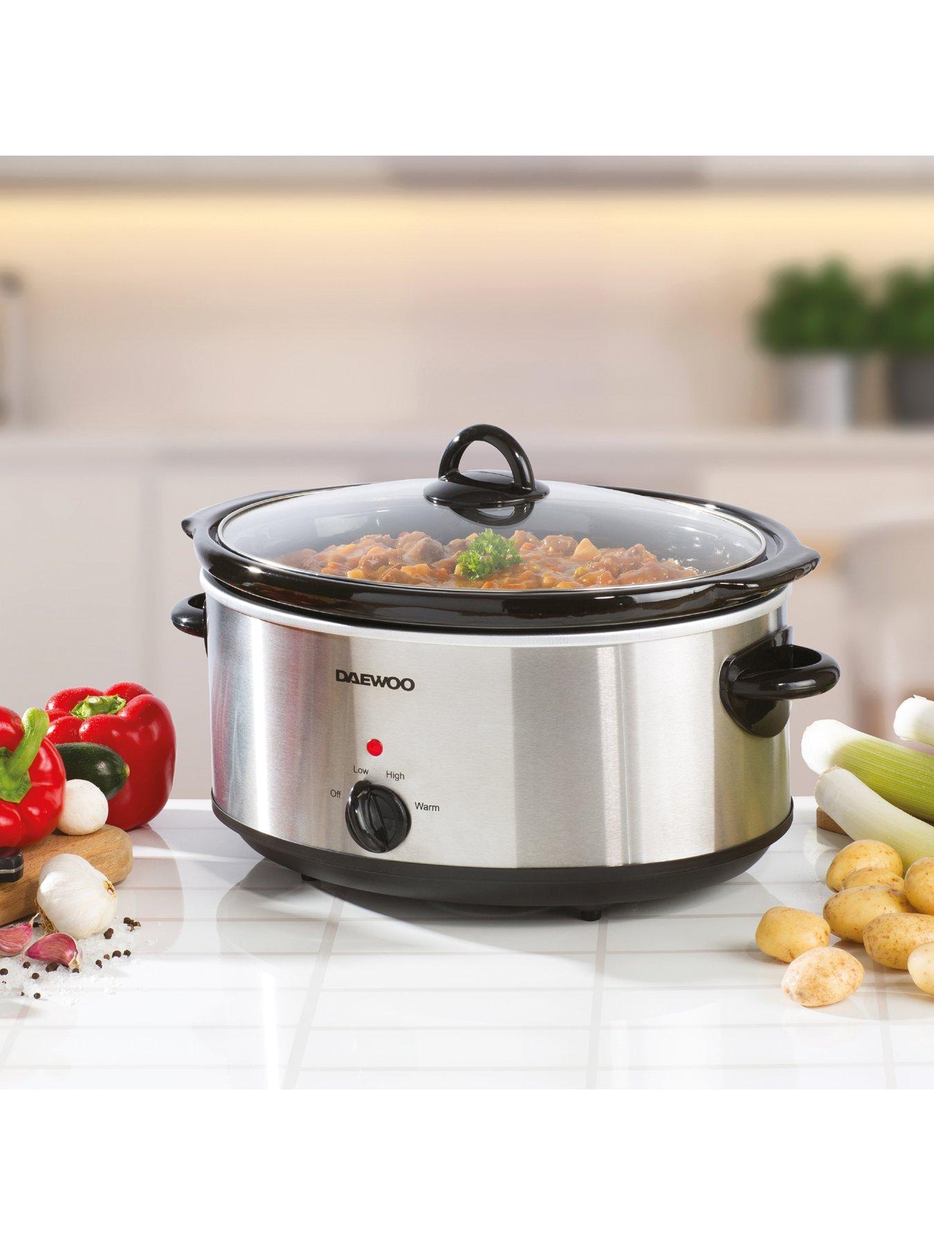 Daewoo 6.5L Slow Cooker Stainless Steel | Very