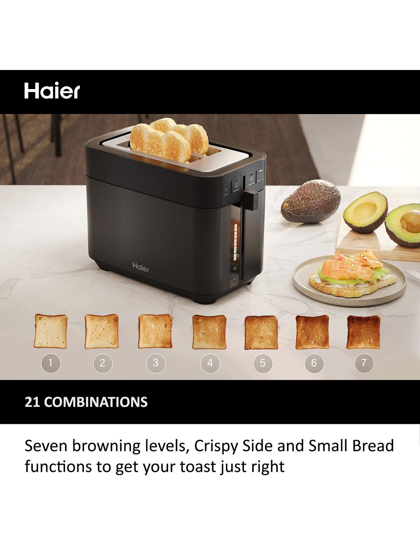Haier Series 5 HTO5A3 Smart Toaster with extra-large slots | Very