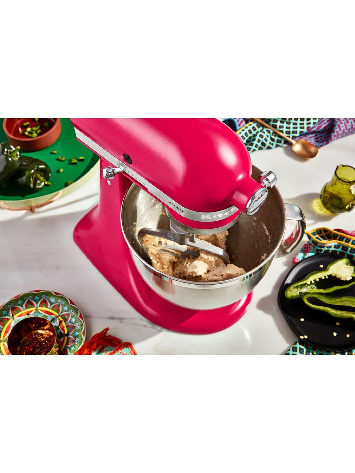 KitchenAid 4.8L Stand Mixer Hibiscus 5KSM195PSBHI | Very.co.uk
