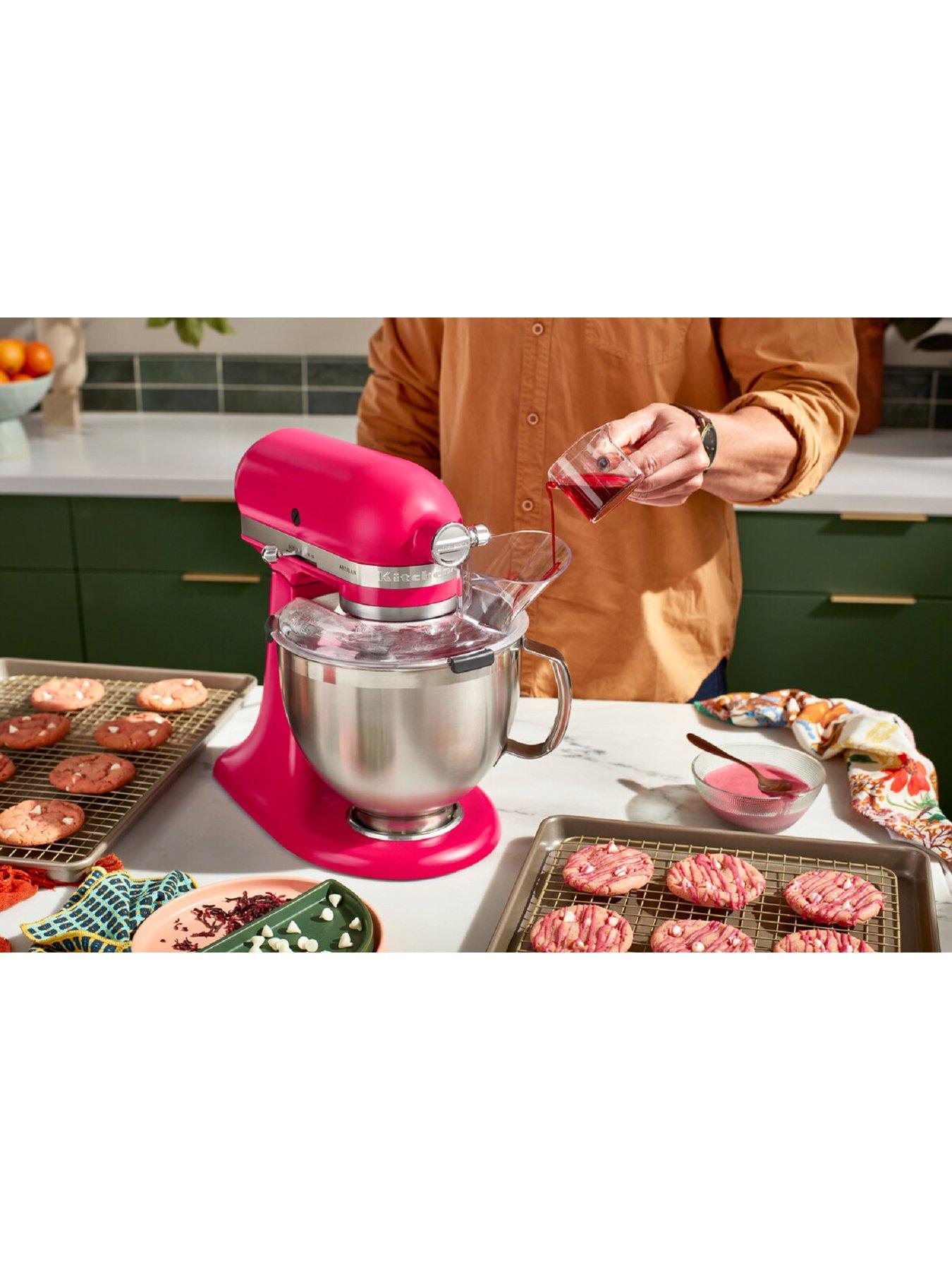 KitchenAid 4.8L Stand Mixer Hibiscus 5KSM195PSBHI | Very.co.uk