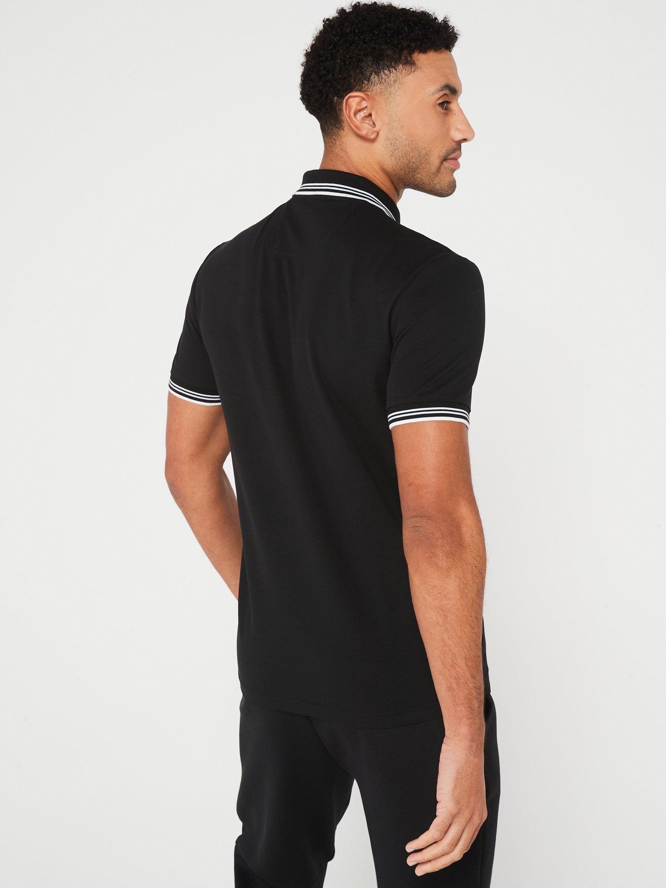 BOSS Paul Logo Polo Shirt - Black | Very