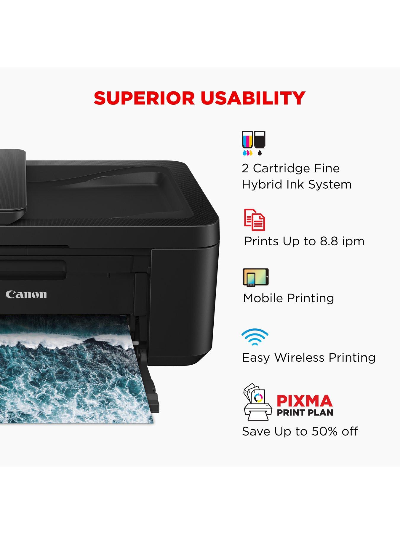 Canon PIXMA TR4750i All-in-One Wireless Wi-Fi Printer - Black | Very.co.uk