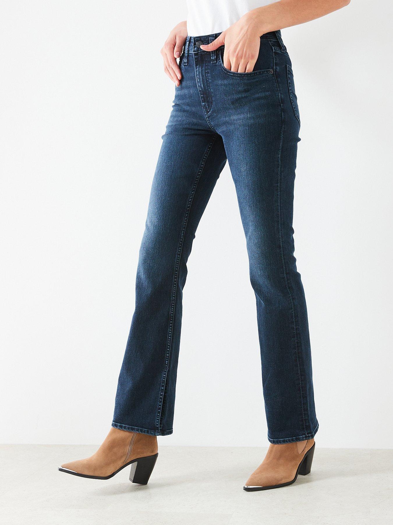 Levi's 725™ High Rise Slit Leg Bootcut Jean - Blue | Very