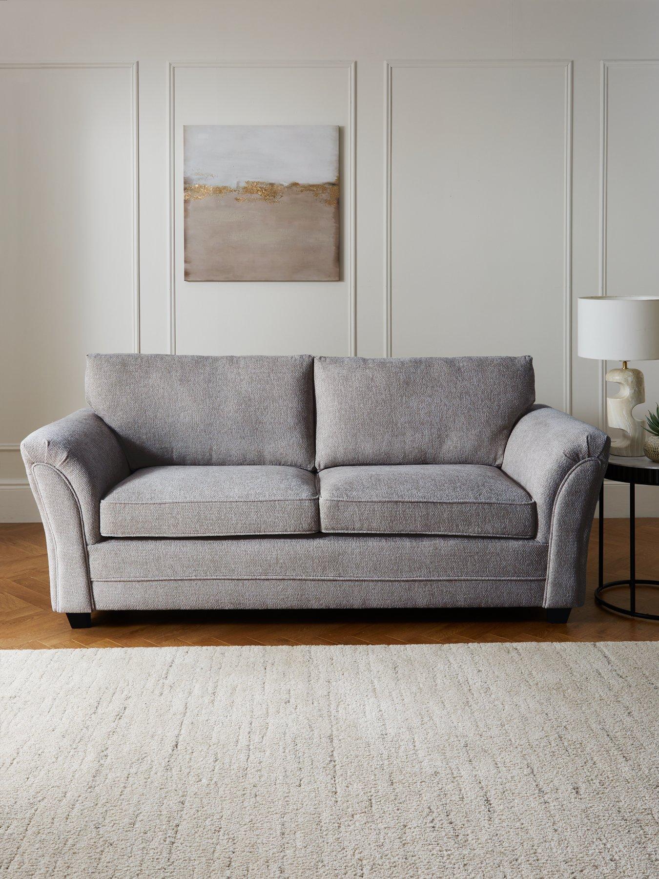 Very Home Dury Chunky Weave 3 Seater Standard Back Sofa - FSC ...